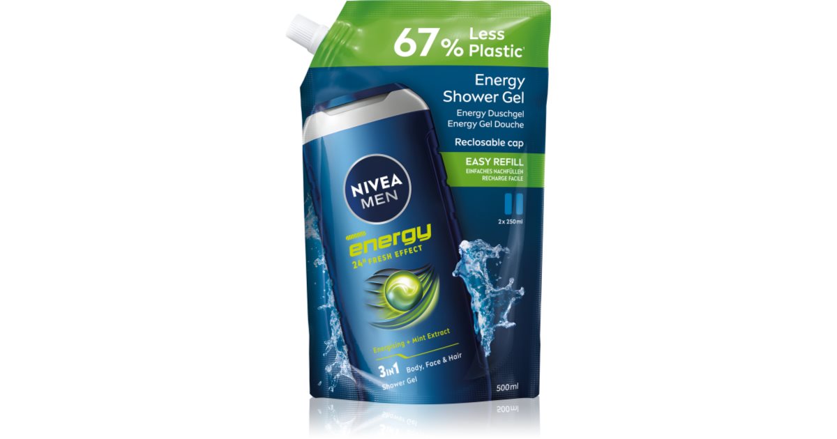 NIVEA MEN Energy Body Wash for Men refill | notino.ie