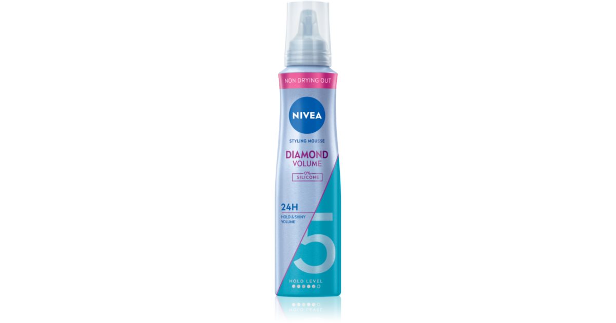 NIVEA Diamond Volume mousse fixante pour donner du volume et de la ...