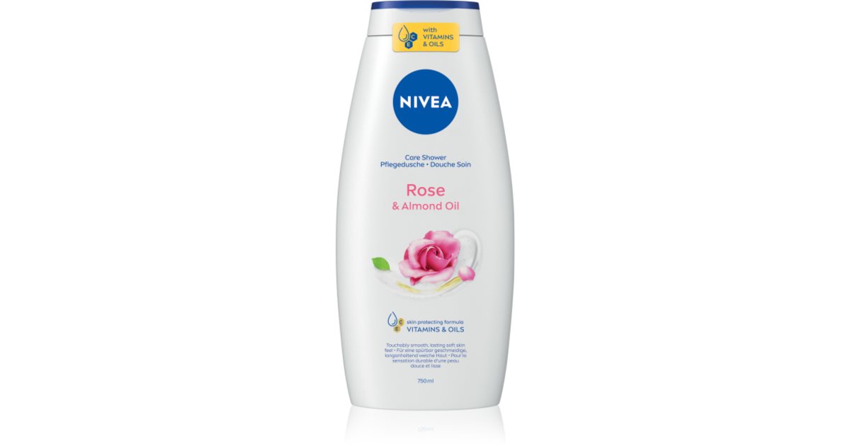 NIVEA Rose & Almond Oil Shower Gel | notino.ie