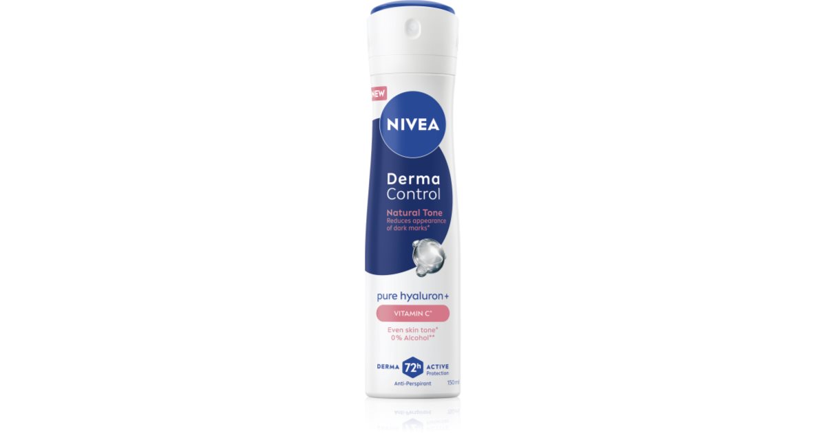 NIVEA Derma Control Natural Tone antiperspirant spray to treat dark ...
