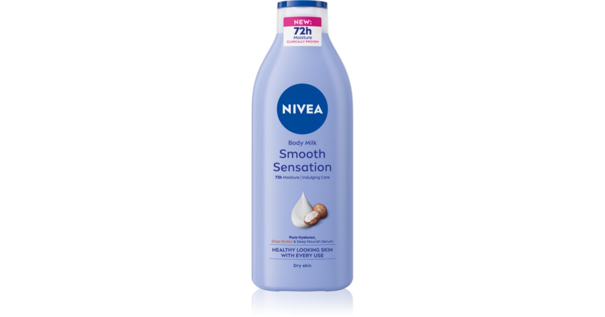 NIVEA Smooth Sensation lait corporel hydratant pour peaux sèches ...