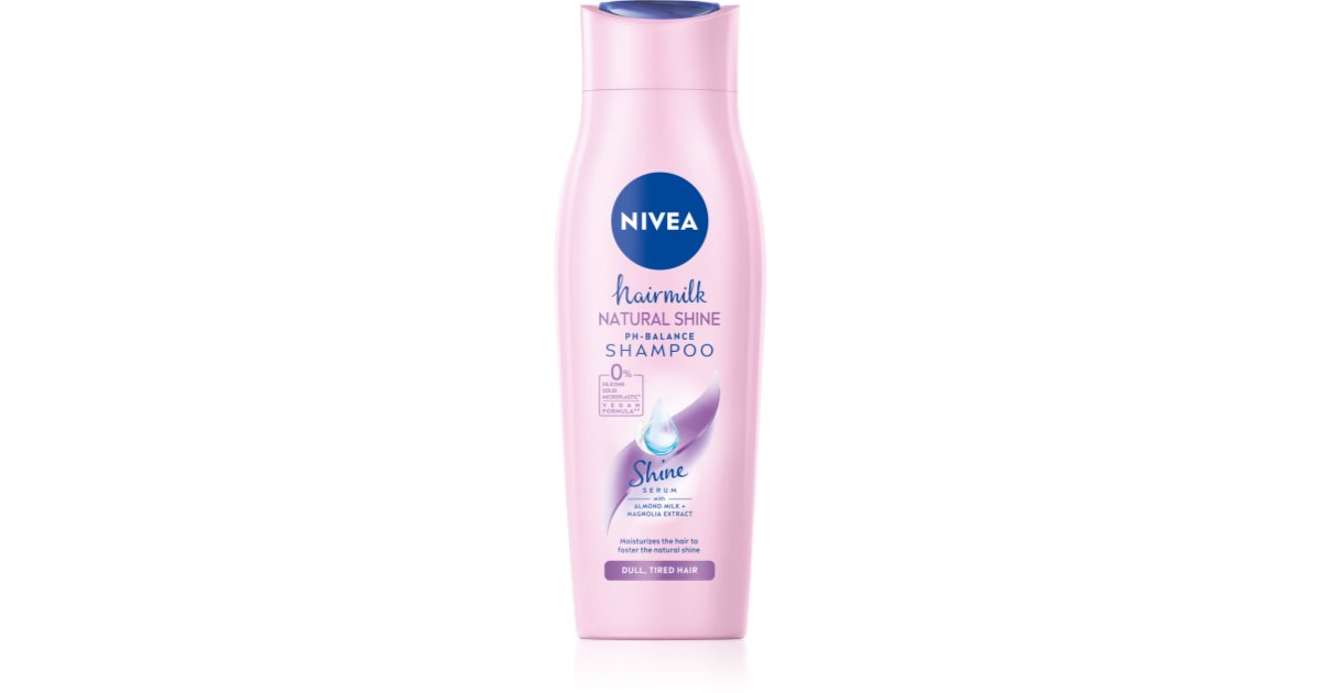 Nivea Hairmilk Natural Shine nourishing shampoo | notino.co.uk