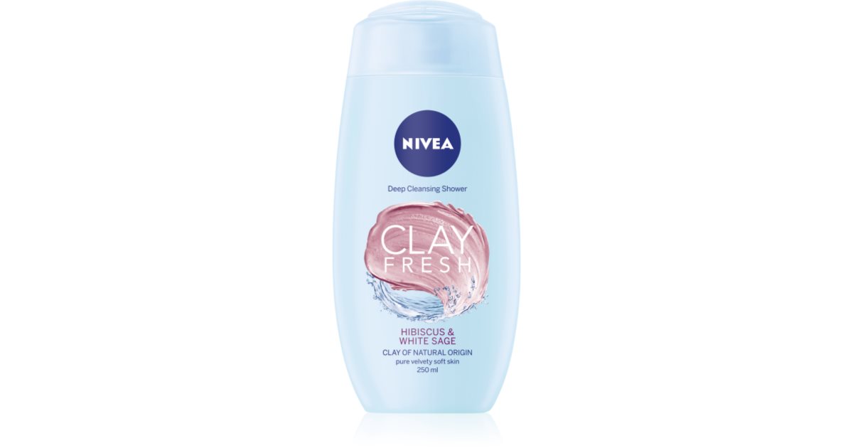 Nivea Clay Fresh Hibiscus & White Sage душ гел с глина | notino.bg