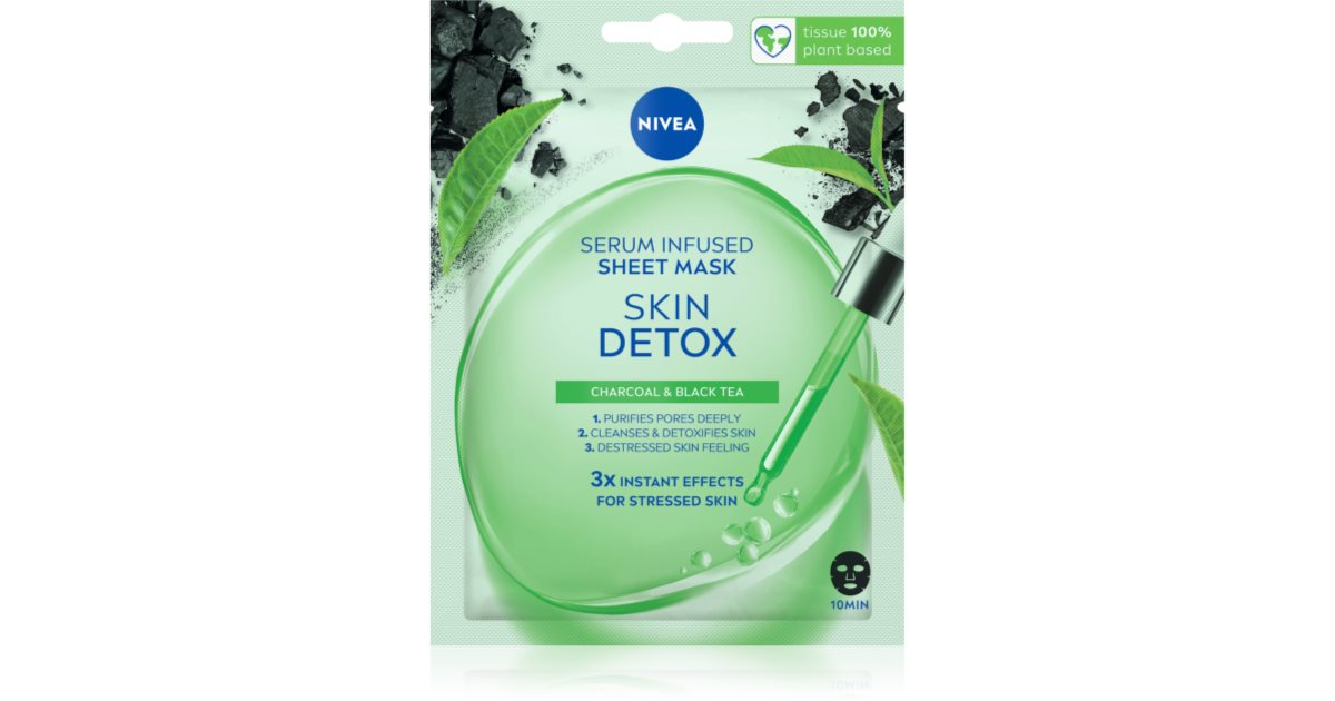 NIVEA Urban Skin Detox cleansing detoxifying activated carbon mask ...