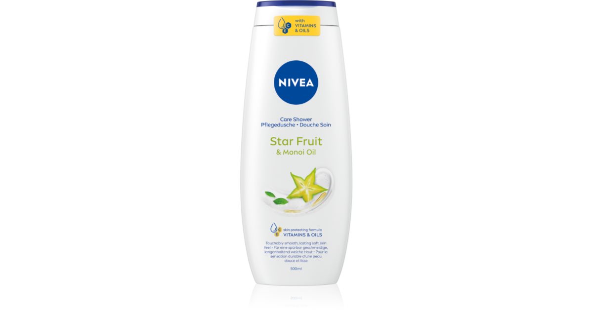 NIVEA Care Shower Star Fruit & Monoi Oil gel de duche hidratante ...
