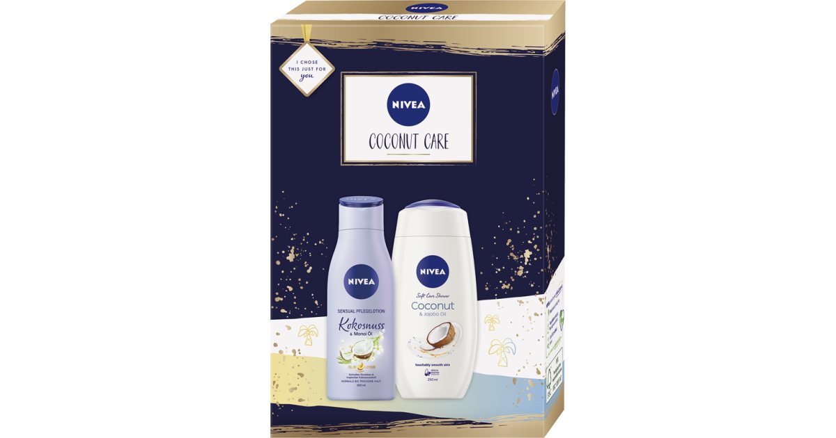 NIVEA Coconut Care gift set with nourishing and moisturising effect ...