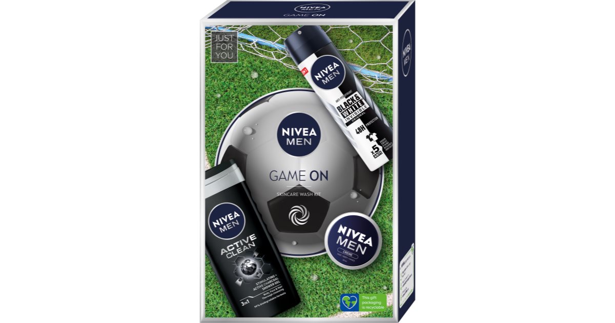 Nivea GAME ON Kinkekomplekt (kehale) meestele | notino.ee