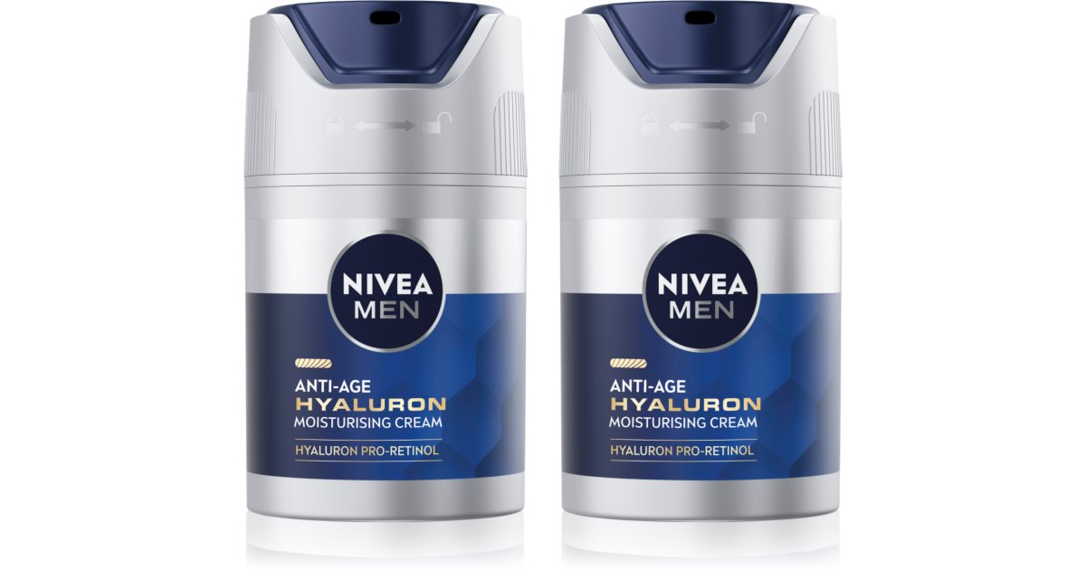 NIVEA MEN Hyaluron Pro-Retinol anti-wrinkle cream economy pack for men ...