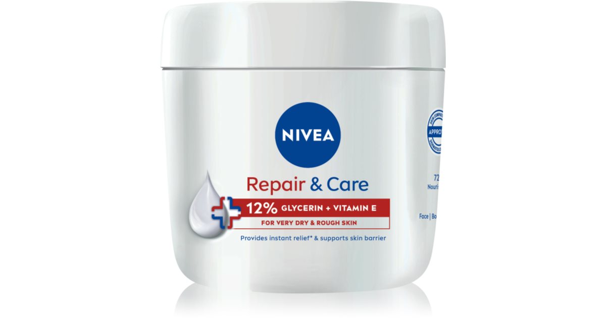 NIVEA Repair & Care crème nourrissante et régénérante pour peaux sèches ...