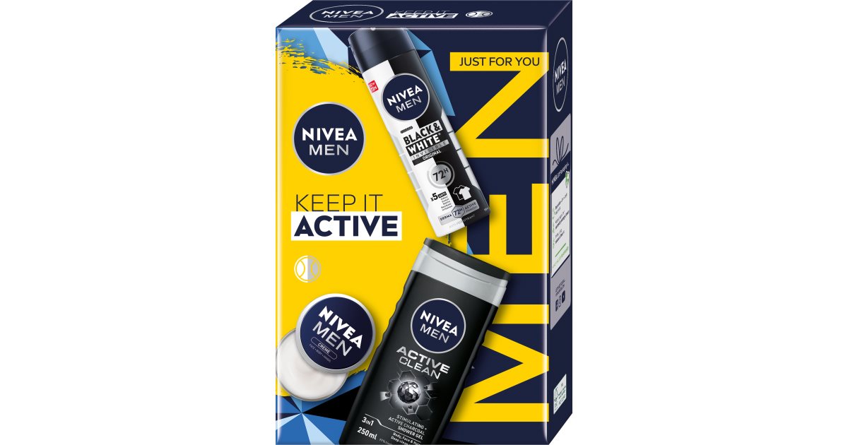 NIVEA MEN Keep It Active coffret (para homens) | notino.pt