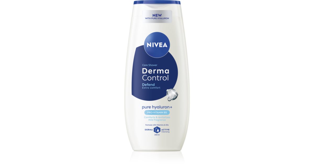 NIVEA Derma Control Defend nourishing shower gel with hyaluronic acid ...