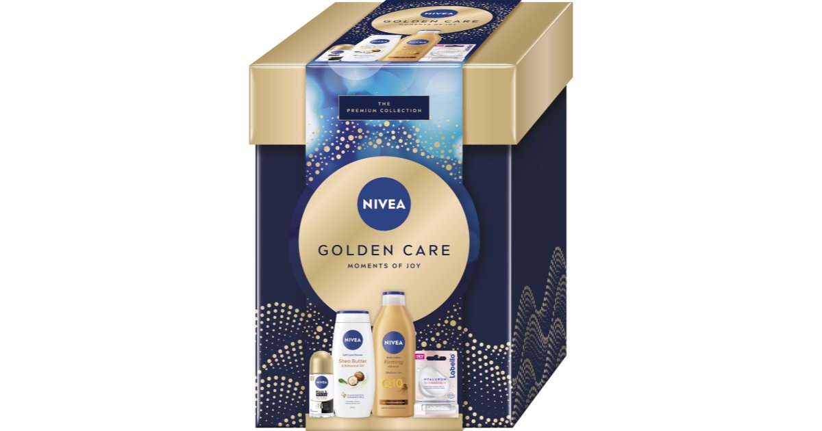 NIVEA Golden Care gift set with nourishing and moisturising effect ...