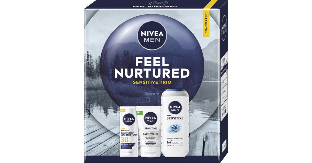 NIVEA MEN Feel Nurtured Geschenkset für Körper und Gesicht | Notino