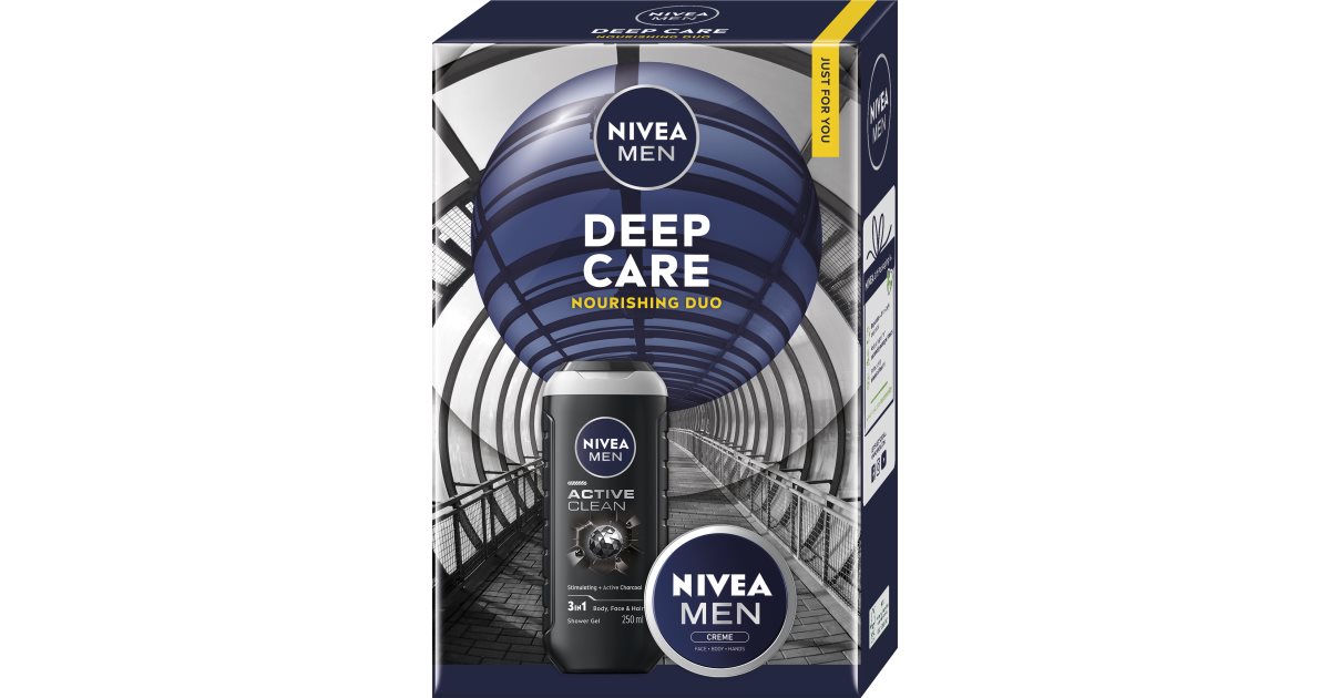 NIVEA MEN Deep Care coffret cadeau corps | notino.fr