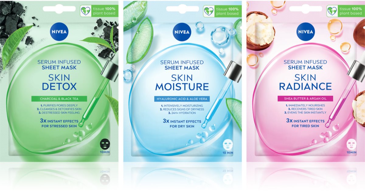 NIVEA Skin Radiance kirkastava kangasnaamio | notino.fi