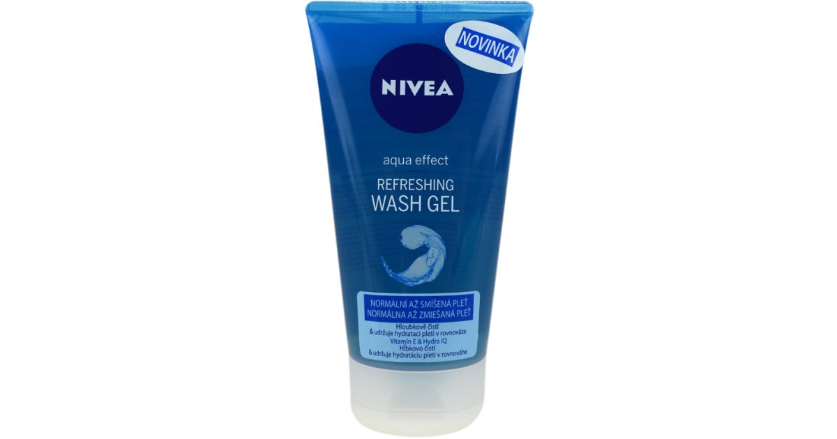 Nivea Aqua Effect Refreshing Cleanser Gel for Normal and Combination ...