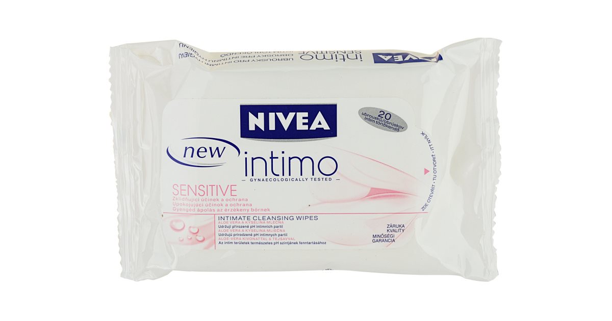 Nivea Intimo Sensitive Intimate Cleansing Wipes | notino.co.uk
