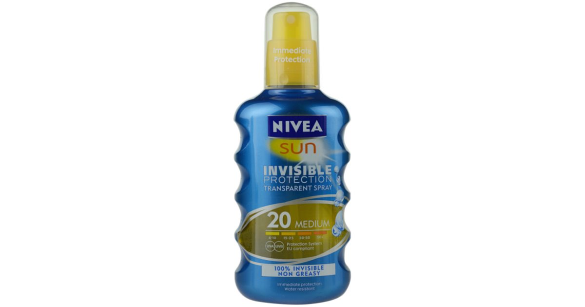 Nivea Sun Invisible Protection spray solar invisível SPF 20 | notino.pt