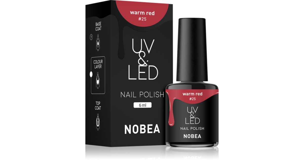 NOBEA UV & LED Nail Polish gelový lak na nehty s použitím UV/LED lampy ...