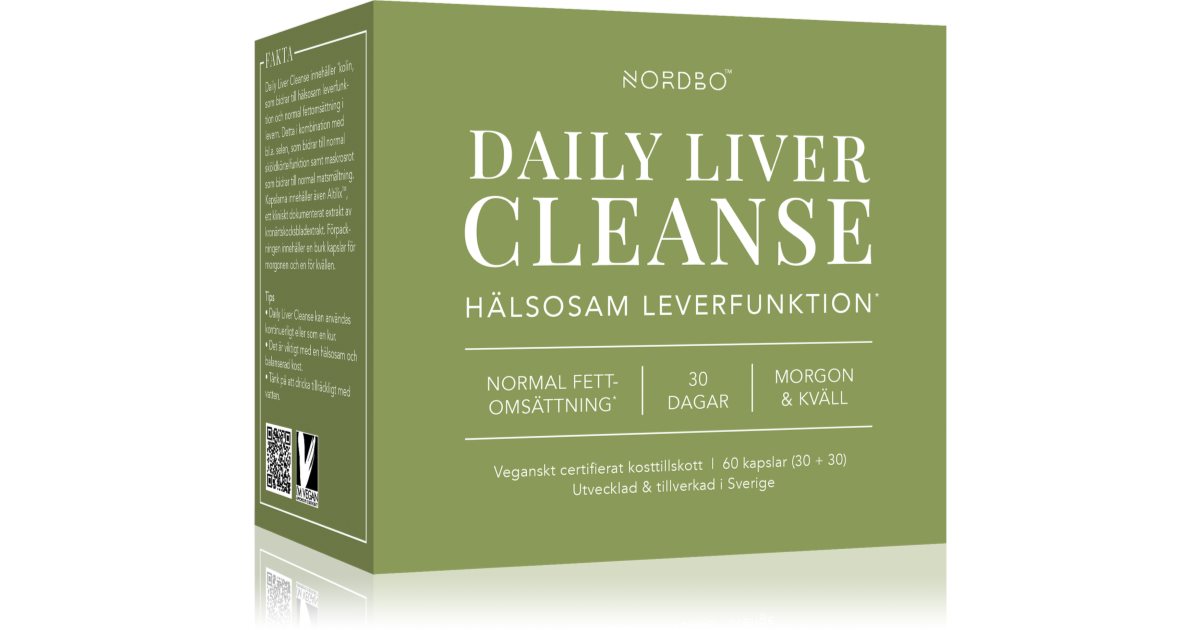 Nordbo Daily Liver Cleanse detoxikační kúra pro podporu funkce jater ...