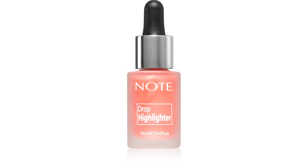 Note Cosmetique Drop Highlighter liquid highlighter with pipette ...