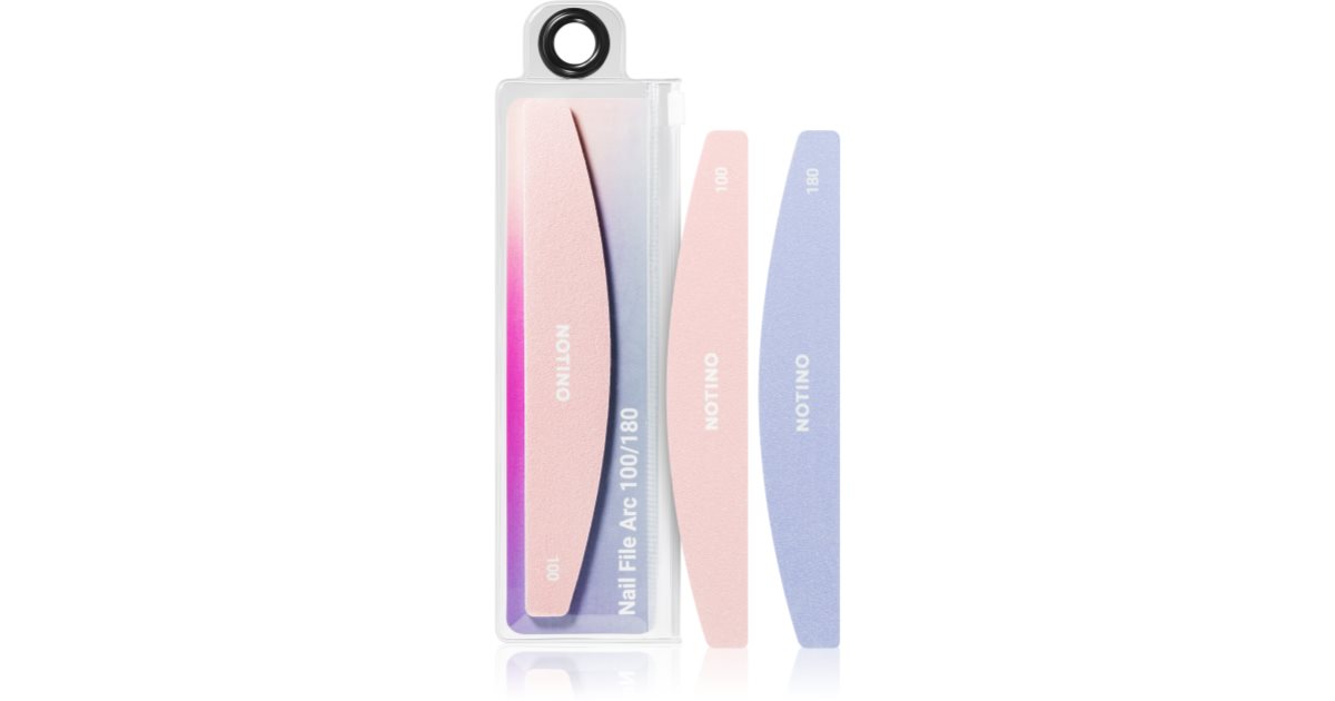 Notino Nail Tools Nail File Arc 100/180 classic nail file with two grit ...