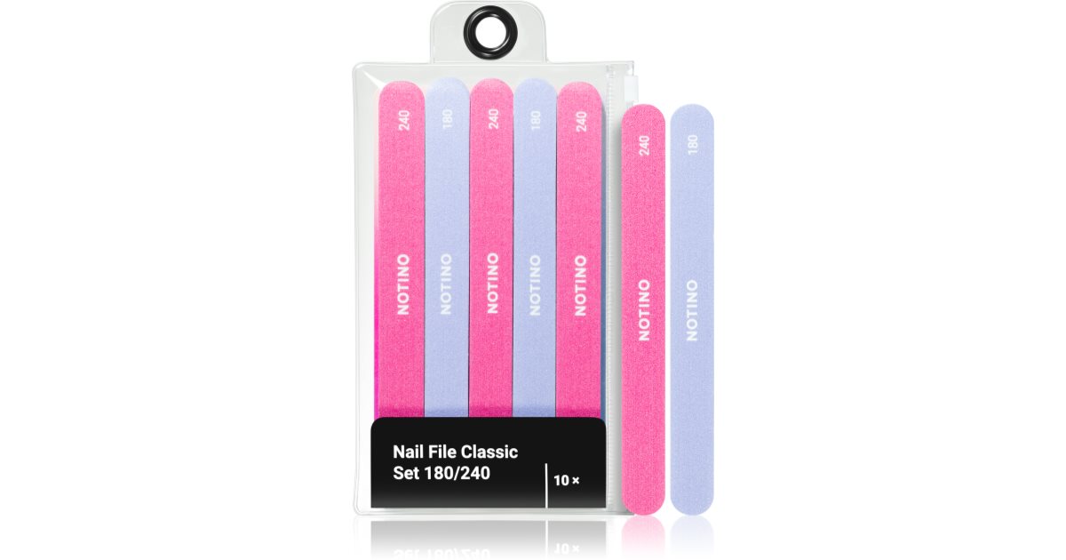 Notino Nail File Classic Set 180/240 nail file set | notino.co.uk