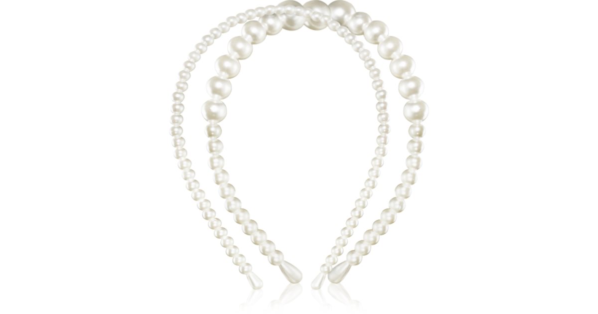 Notino Grace Collection Faux pearl headbands bandolete para cabelo ...