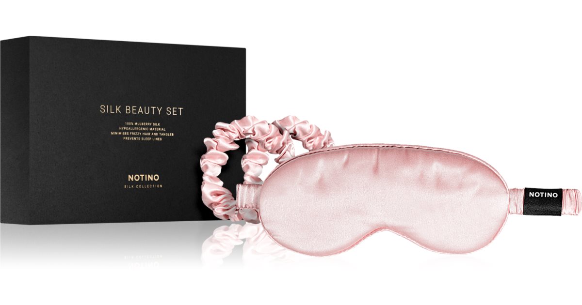 Notino Silk Collection Sleeping mask & Scrunchies Set Gift Set shade ...