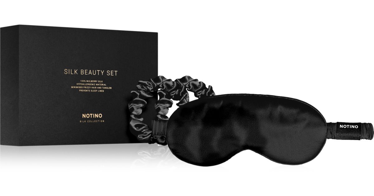 Notino Silk Collection Sleeping mask & Scrunchies Set gift set shade ...