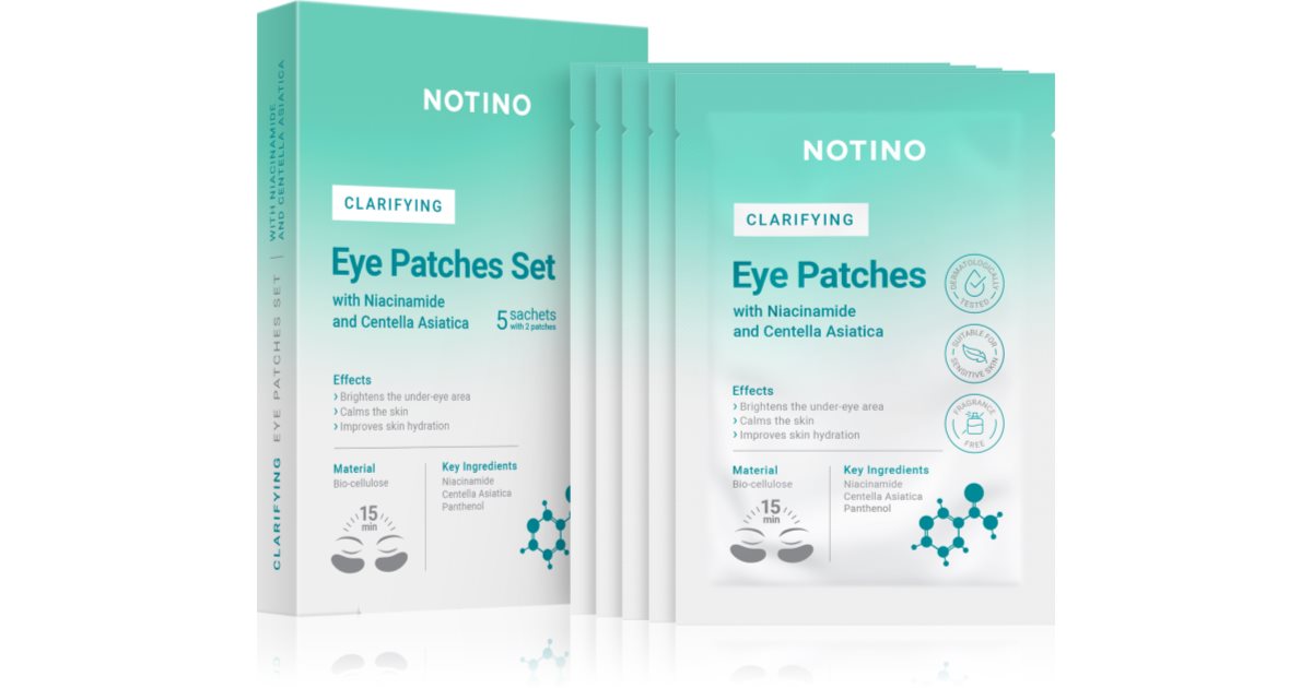 Notino Clarifying Brightening Bio-Cellulose Eye Patches Set with ...