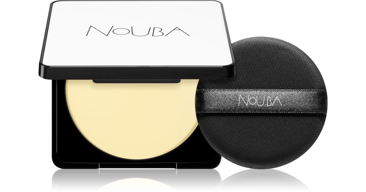 Nouba Soft Compact Silky Matt Powder N.9 (Pale Banana) transparentny puder