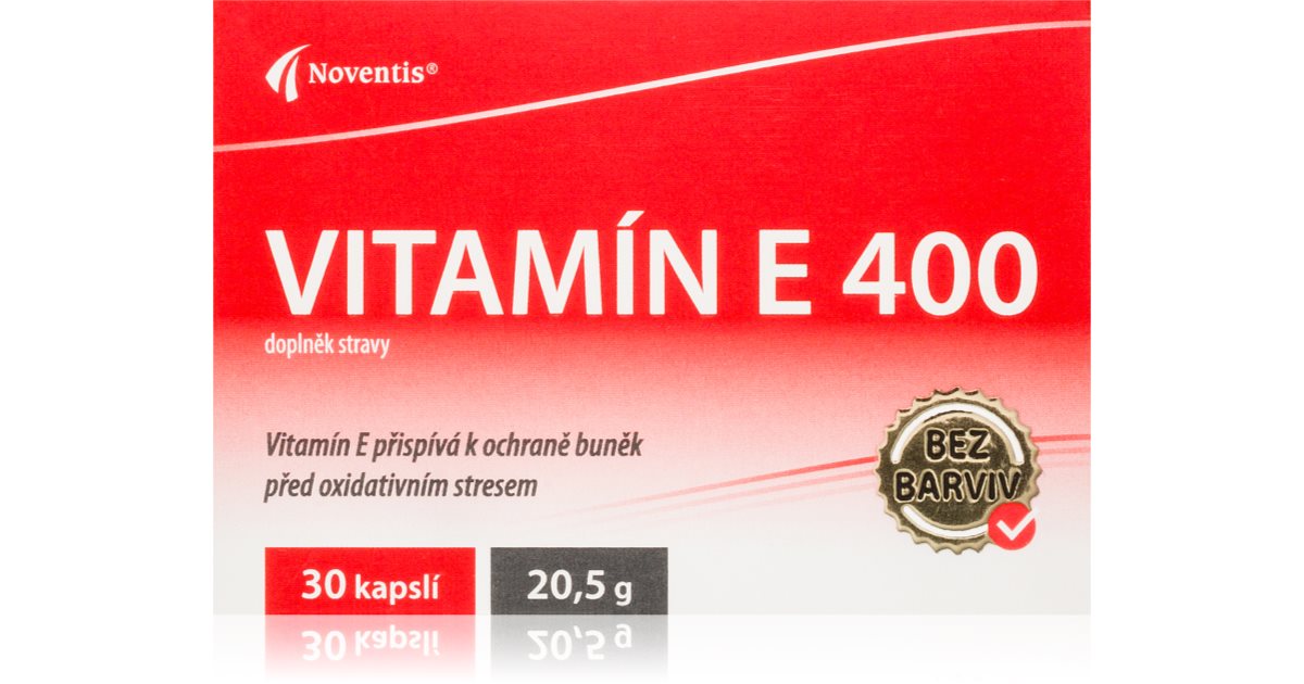 Noventis Vitamín E 400 kapsle pro ochranu před buněčným stresem | notino.cz