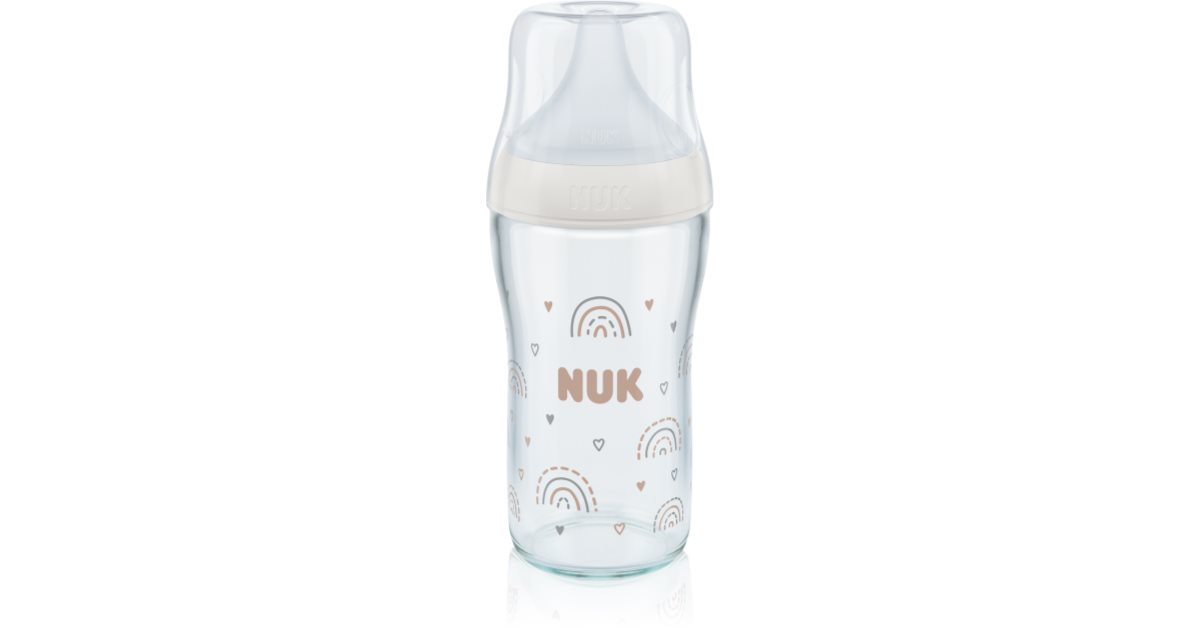 NUK Perfect Match biberón de vidrio con control de la temperatura ...