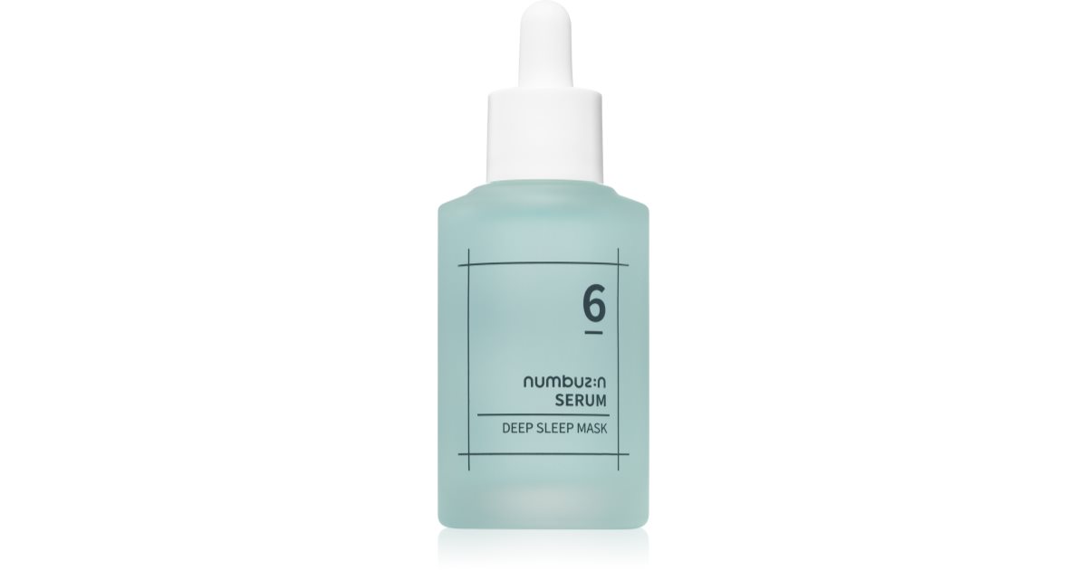 Numbuzin No. 6 Deep Sleep Mask Serum sérum de nuit pour une hydratation ...