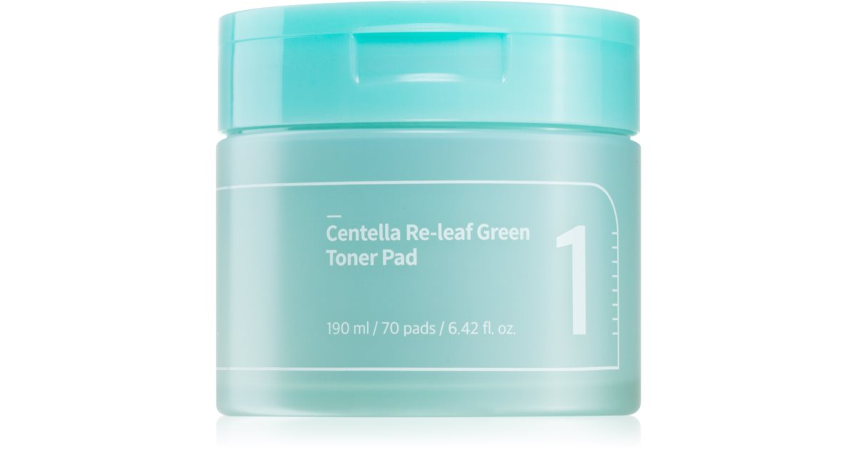 Numbuzin No. 1 Centella Re-Leaf Green Toner Pad toner pads with ...