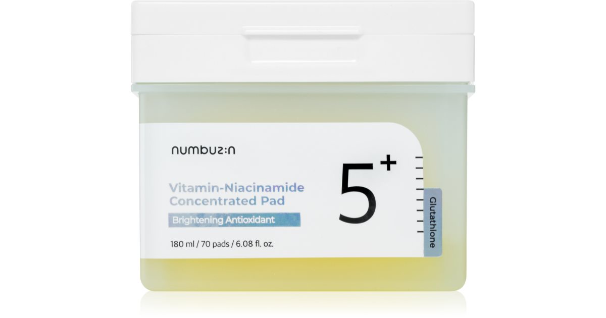 Numbuzin No. 5 Glutathione Vitamin Concentrated Toner Pad tonizační ...