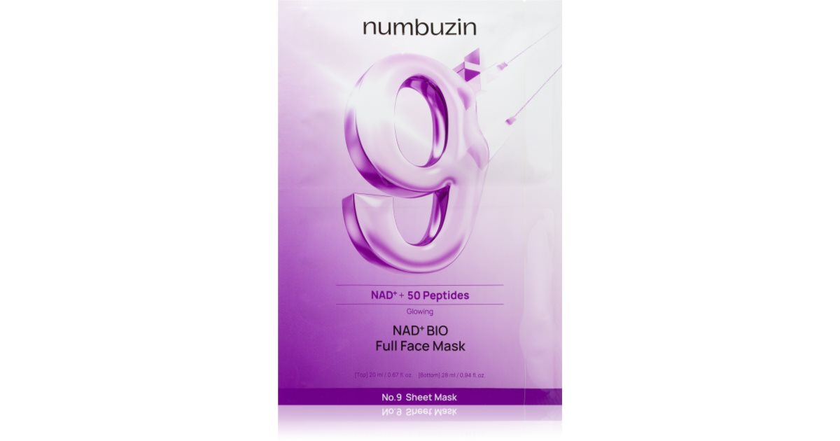 Numbuzin No. 9 NAD Bio Lifting-sil Full Face Mask ujędrniająca maska ...