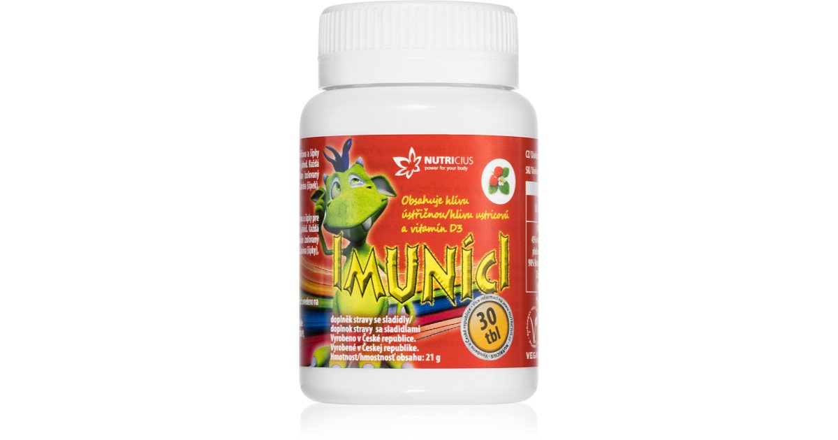 Nutricius Imuníci hlíva ústřičná + vitamin D tablety pro normální ...