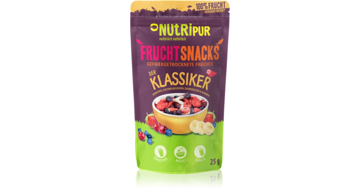 Nutripur Frucht Snacks Der Klassiker gefriergetrocknete Früchte | notino.at