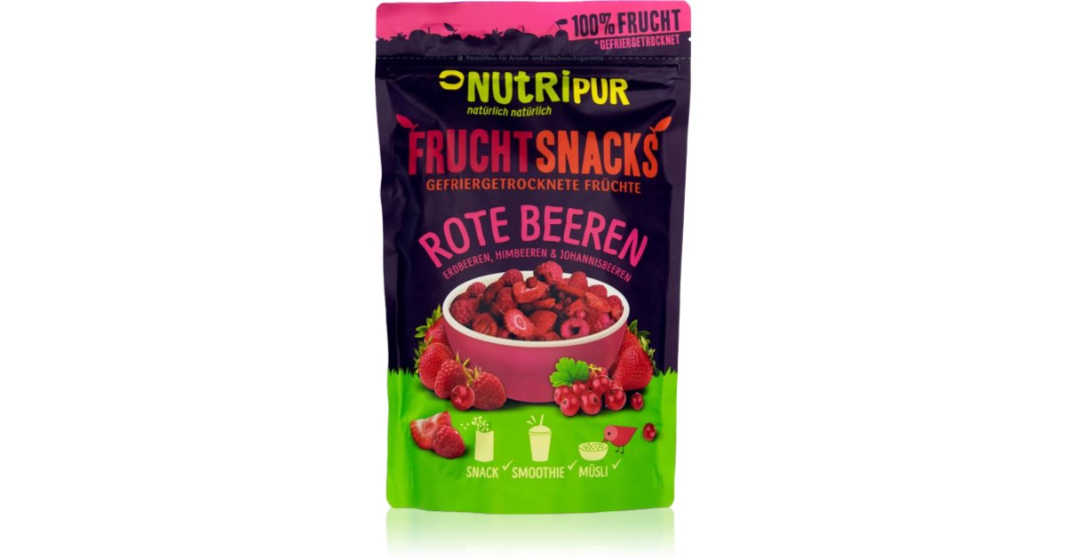 Nutripur Frucht Snacks Rote Beeren Trockenfrüchte ️ notino.de
