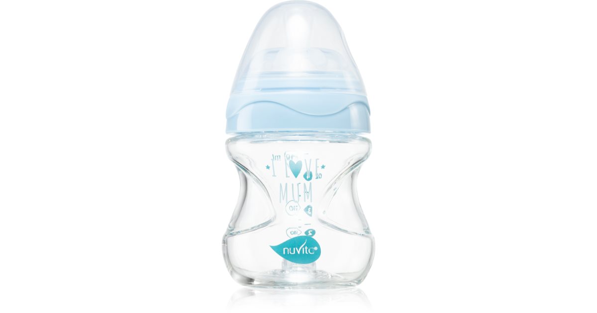 Nuvita Glass bottle Blue biberon | notino.it