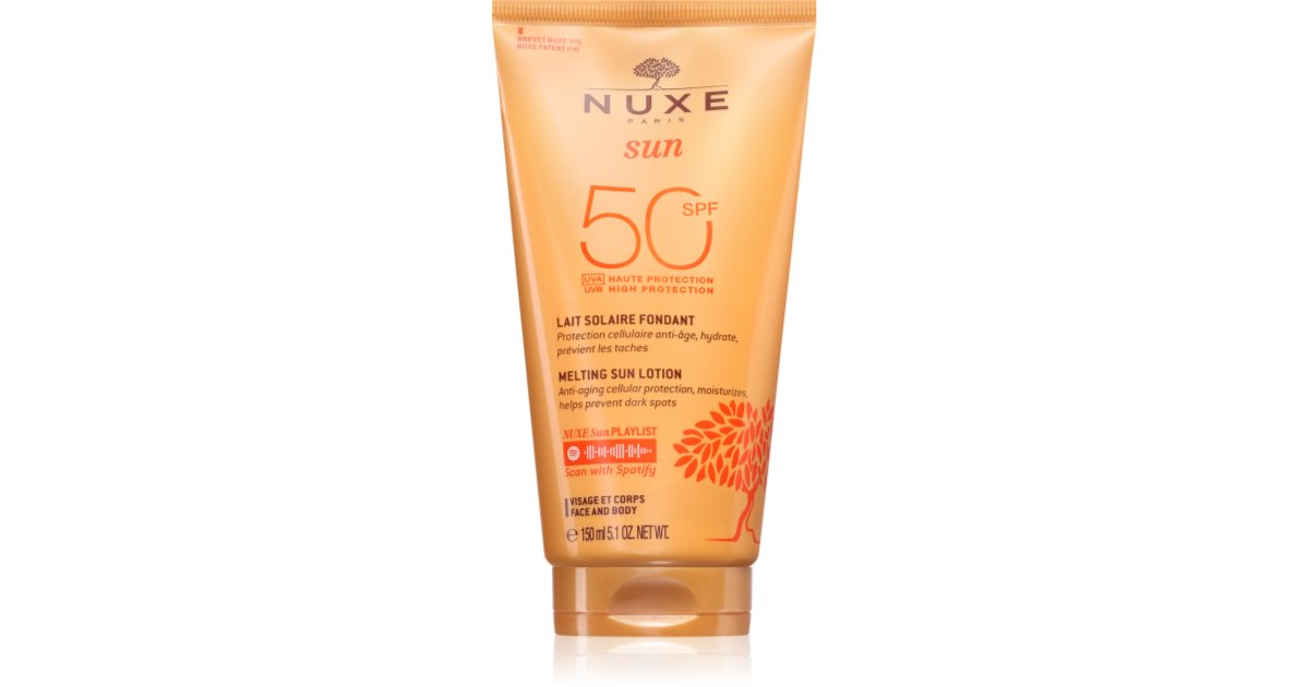 Nuxe Sun protective sunscreen lotion SPF 50 | notino.co.uk