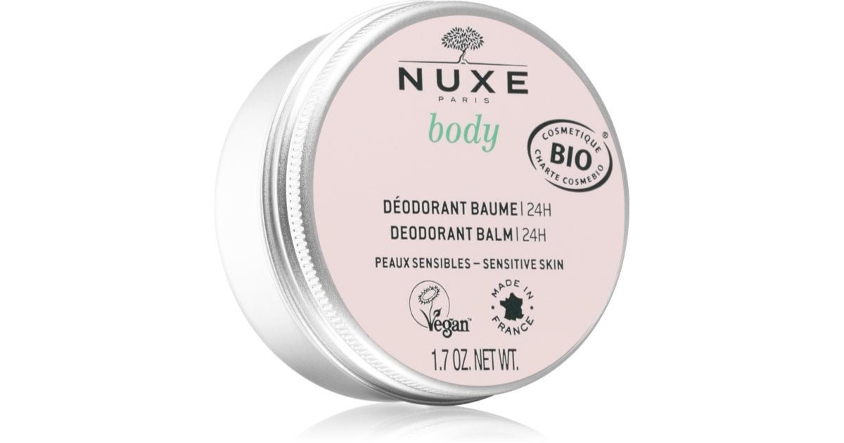 Nuxe Rêve de Thé Deodorant Balm natural deodorant stick for sensitive ...