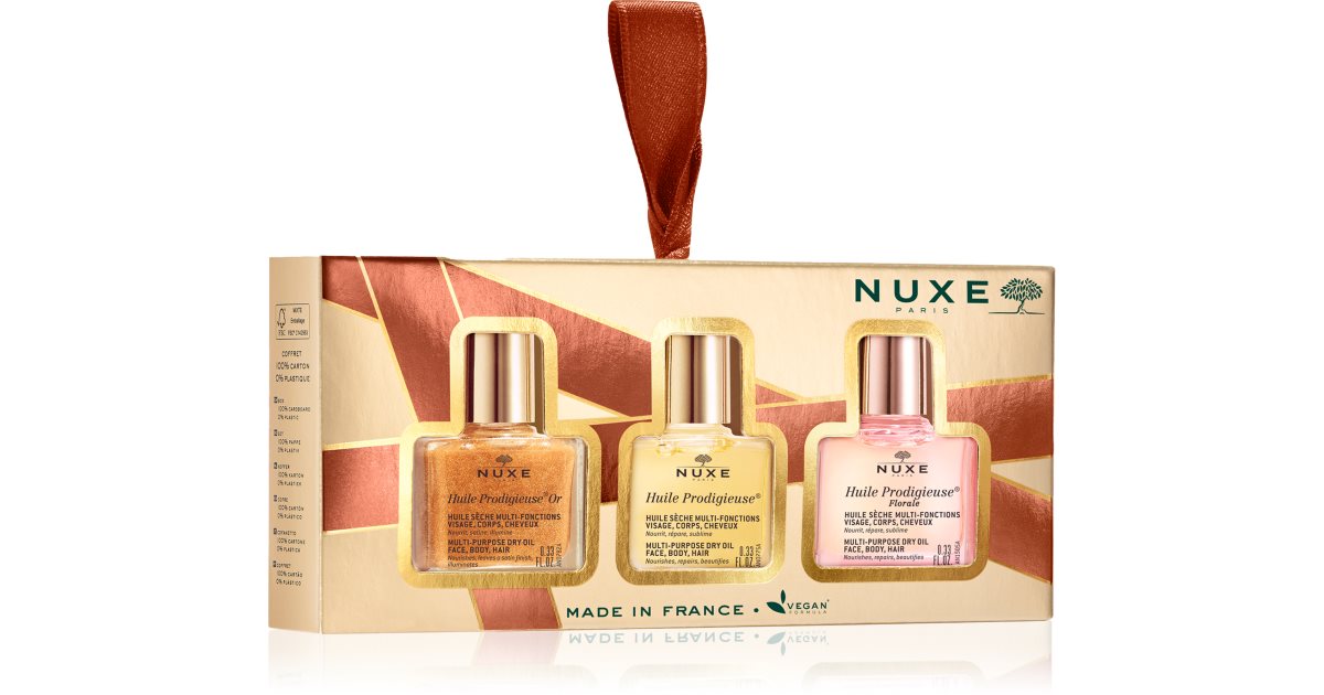 Nuxe Set 2023 The Prodigieux 3 coffret de Noël (visage, corps et cheveux) | notino.fr