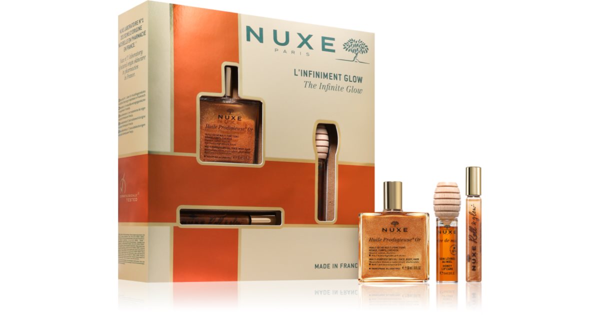 Nuxe The Infinite Glow Set zestaw upominkowy do twarzy, ciała i włosów