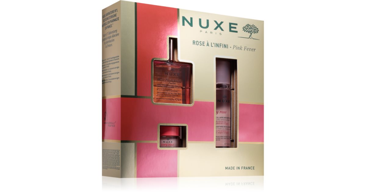 Nuxe Huile Prodigieuse Pink Fever Gift Set (for face and body) | notino.ie