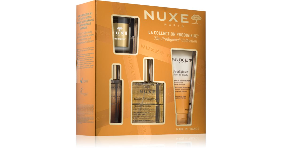 Nuxe Prodigieux Collection gift set for face, body and hair for women ...