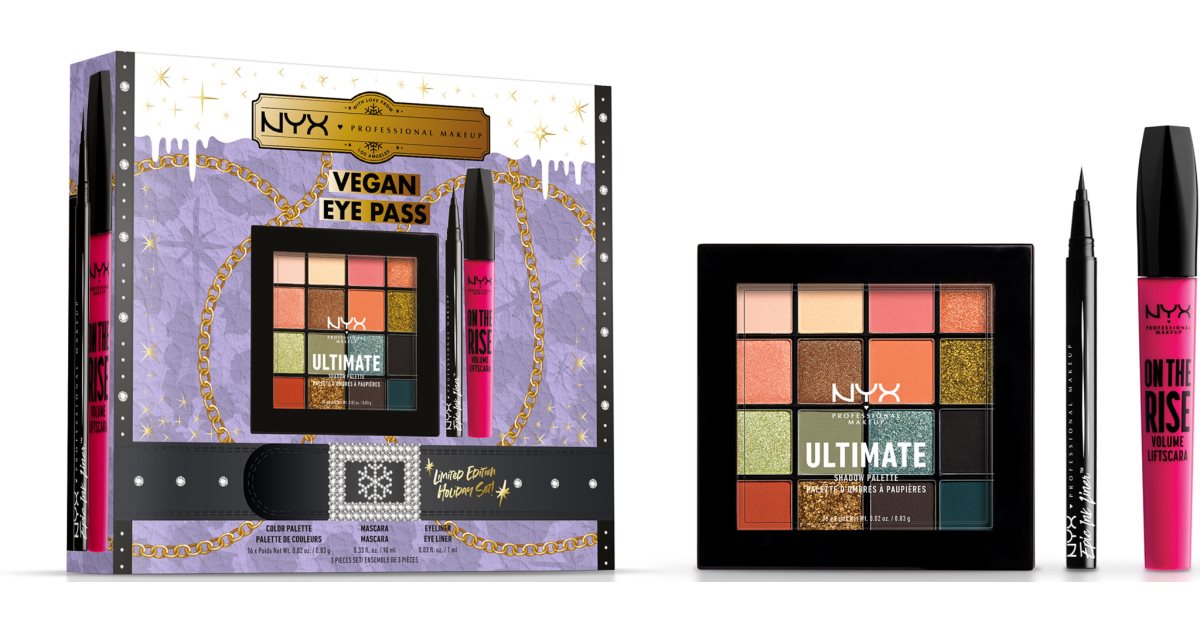 NYX Professional Makeup Limited Edition Xmass Eye Pass Set Christmas ...