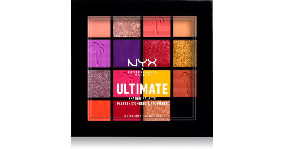 NYX Professional Makeup Ultimate Shadow Palette eyeshadow palette ...